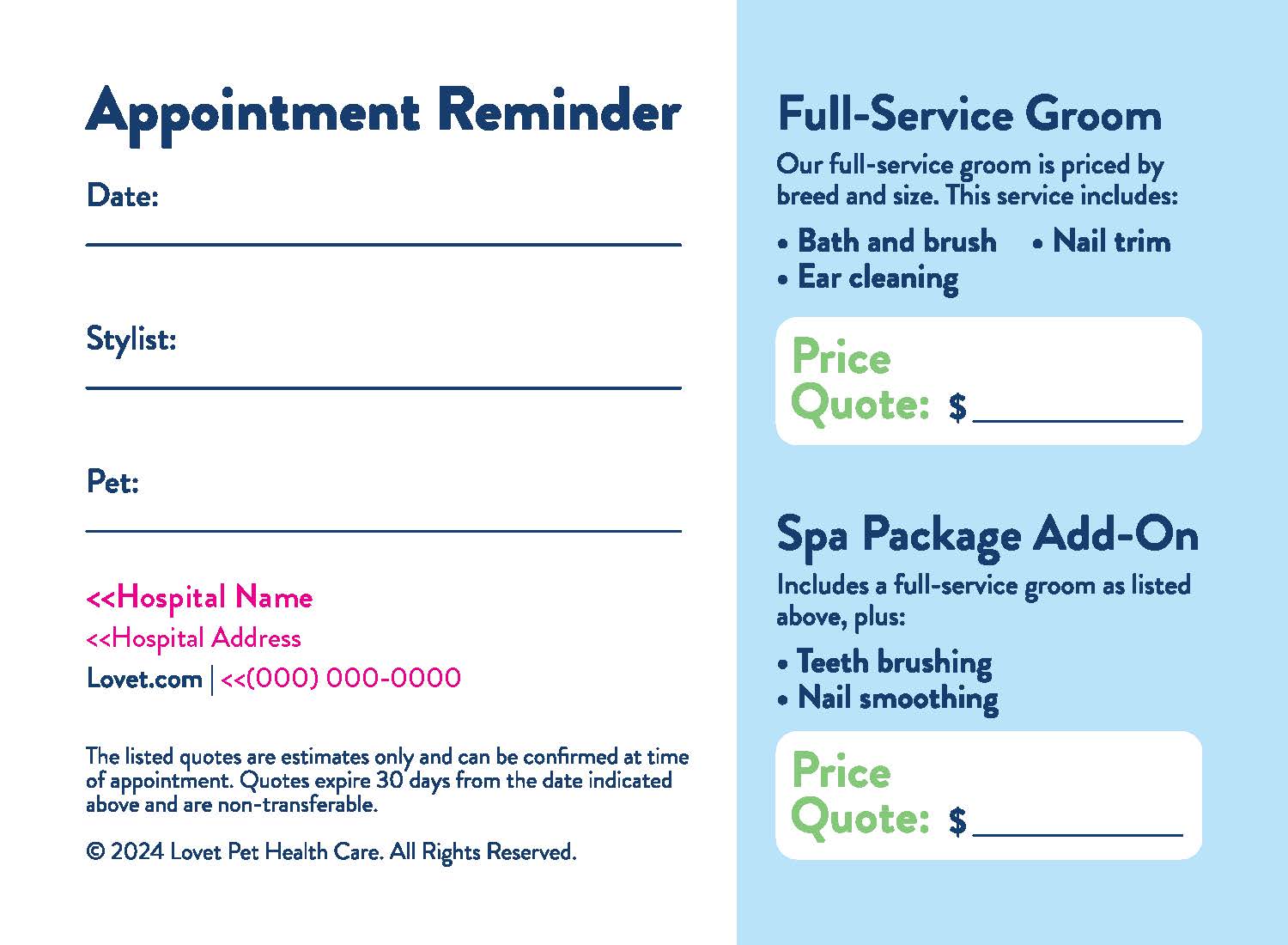 TAG Brand Store. Grooming Coupon & Price Quote